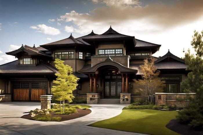 Chinese American House: Cultural Design Fusion